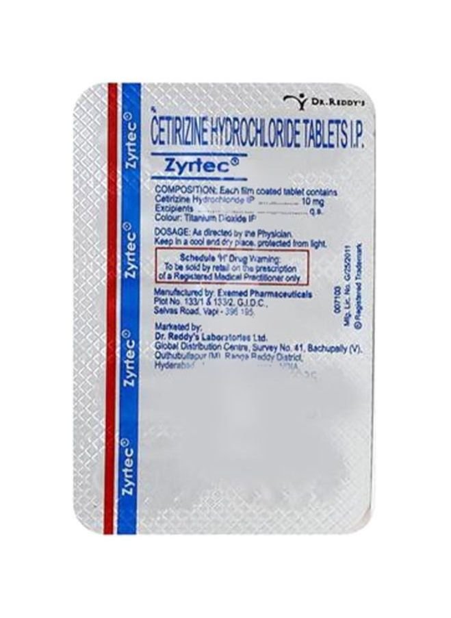 ZYRTEC, 10 MG, TABLETS 20'S 20'S in Medicines & Health Remedies ...